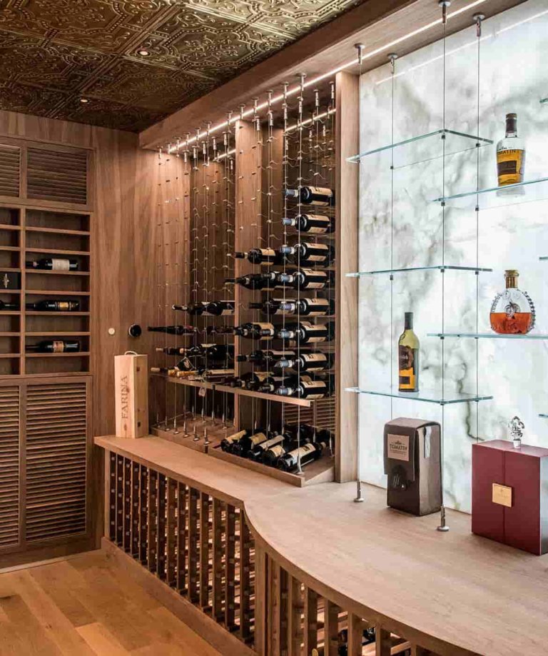 CABLE WINE SYSTEMS - Luxury Floating Cable Wine Racking Systems